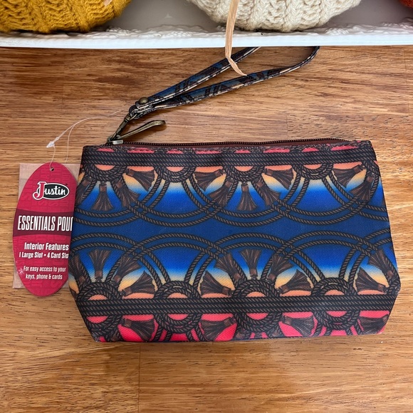 Justin Boots | Bags | Nwt Justin Essential Pouch Serape Rope And ...